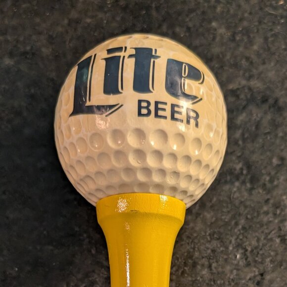 Miller Lite | Other | Vintage Miller Lite Golf Ball Beer Tap Handle 8 2 ...